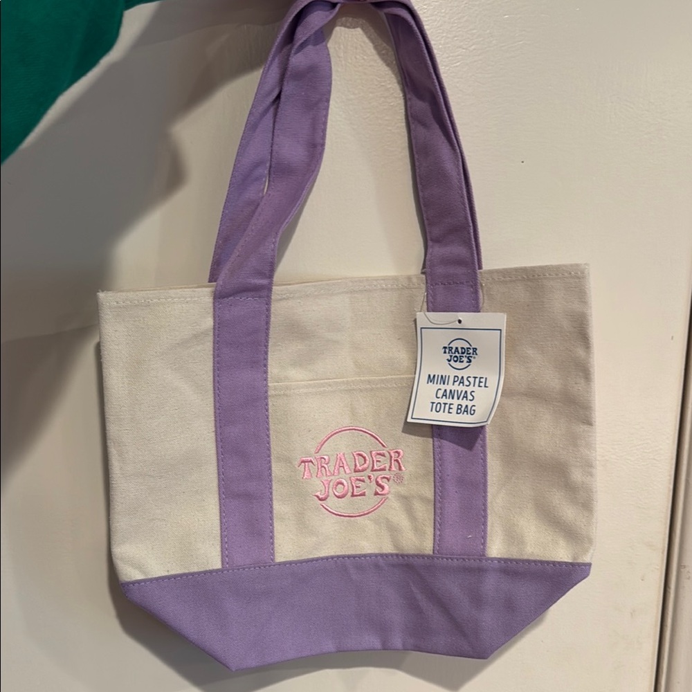 Trader Joe’s mini tote bag in pastel purple. Limited … - Gem